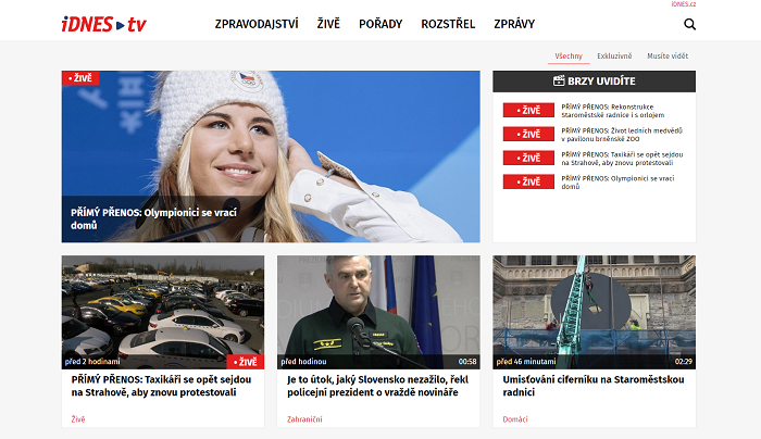 iDnes.cz uvedl novou podobu video stránky iDnes.tv | MediaGuru