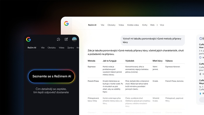 Google uvádí i v Česku revoluční vyhledávání AI Mode | MediaGuru