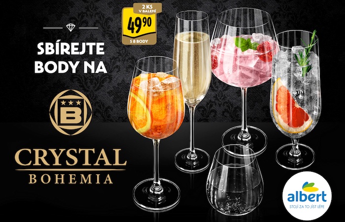 Albert se ve věrnostní kampani spojuje s Crystal Bohemia | MediaGuru